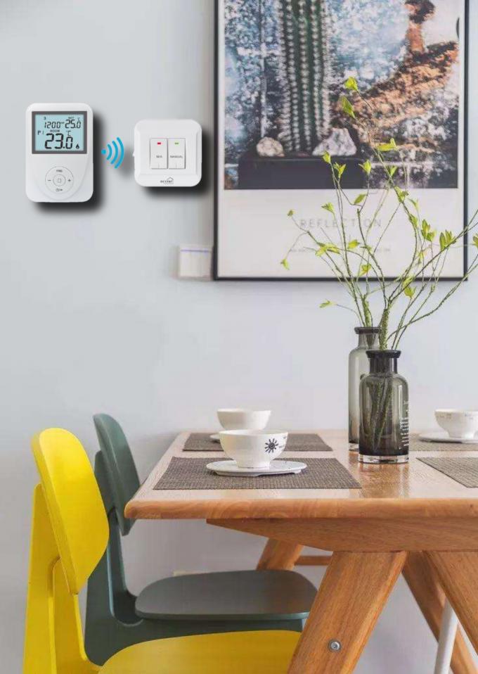 Wireless Remote Sensor Controlled Thermostat / Domestic Programmable ...